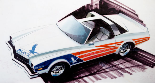 Firebird Jet Powered Motorama Dream Cars; Pace Car Sketch – Dean’s Garage